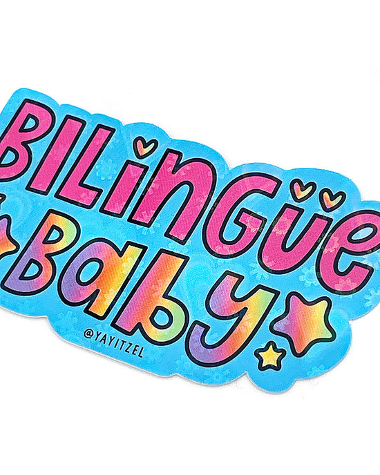 Bilingüe Baby Sticker Holographic Sticker