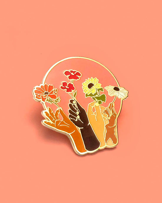 Give Flowers Pin