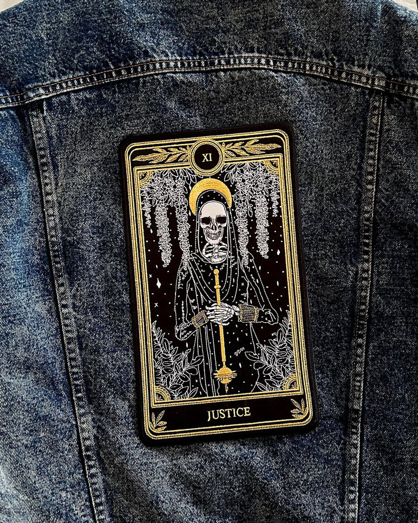 Justice - Tarot Card Large Back Patch