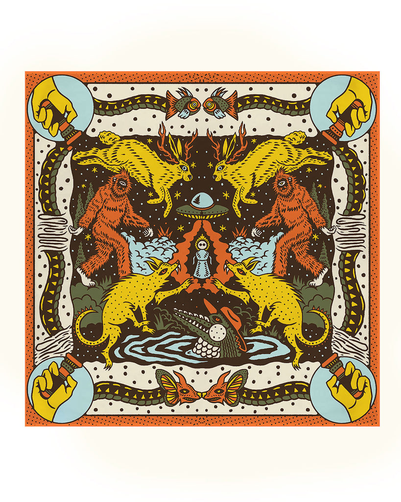Creatures Of The Night Cryptids Bandana-Bandits Bandanas-Strange Ways