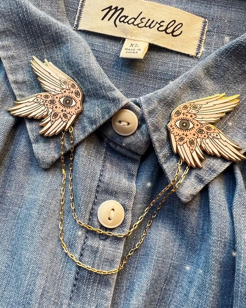 Biblically Accurate Angel Wings Pin Set (w/ Detachable Chain ...