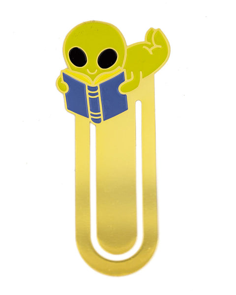 Reading Alien Bookmark Clip