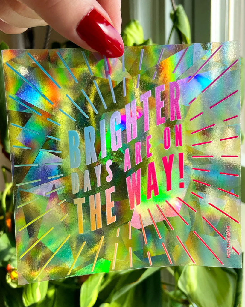 Brighter Days Rainbow Suncatcher Window Decal