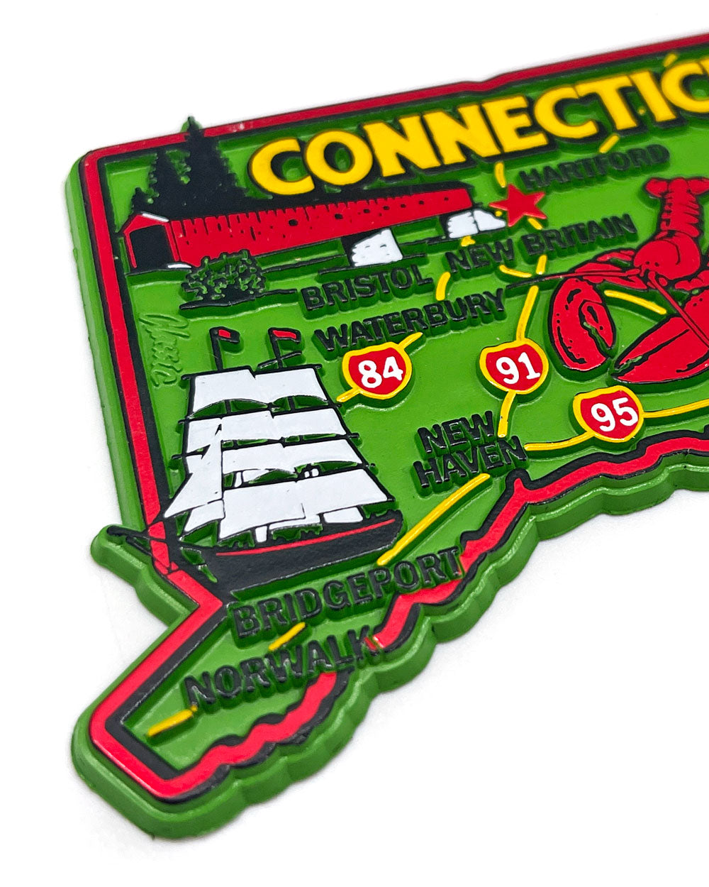 Connecticut Attractions State Magnet