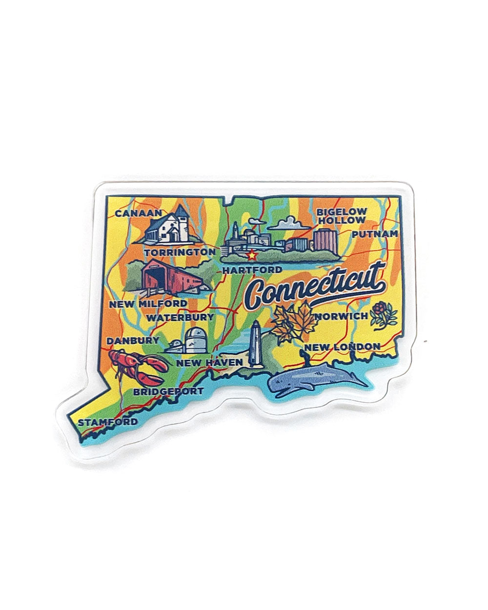 Connecticut Across America State Magnet