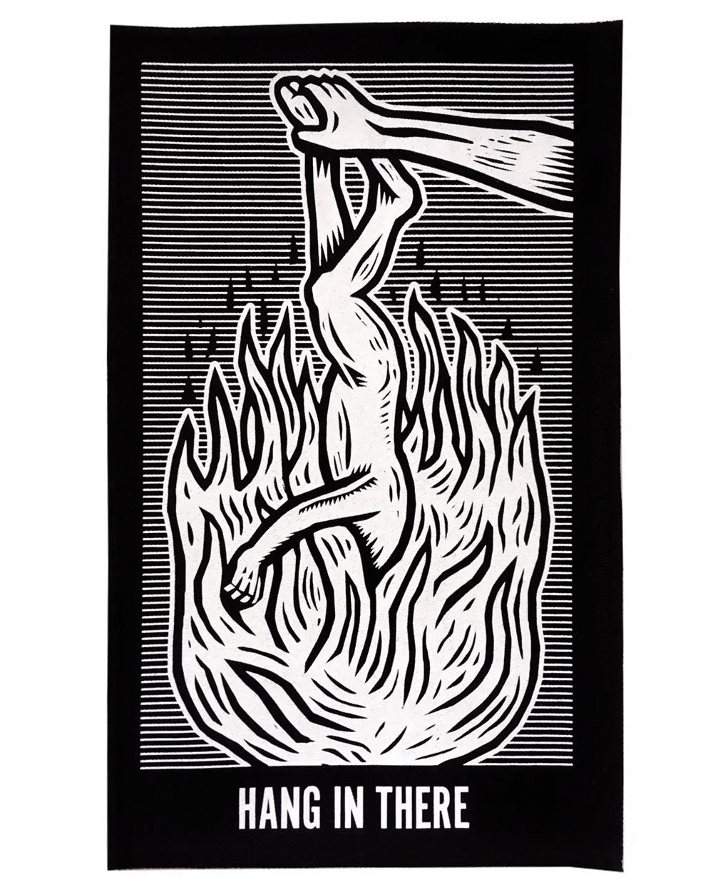 Hang In There Large Fabric Back Patch