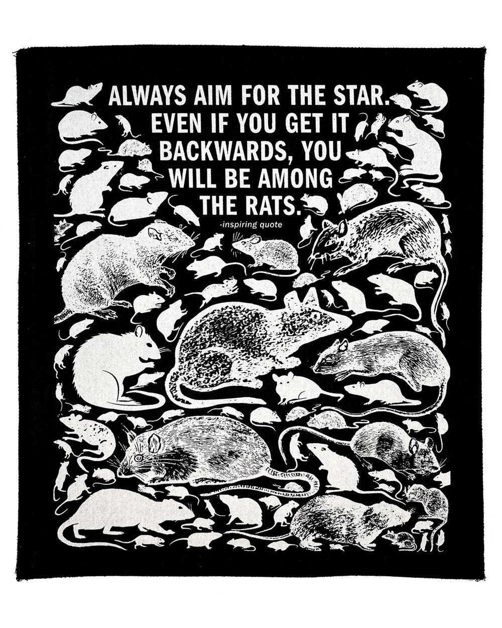 The Rats Large Fabric Back Patch