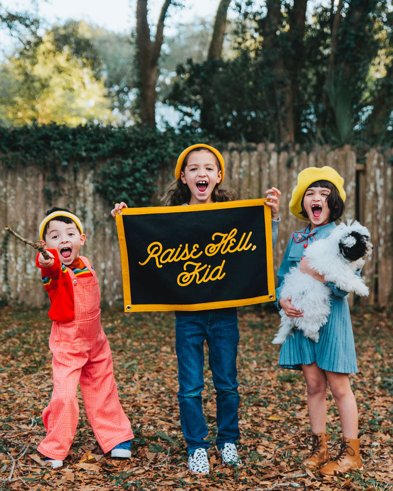 Raise Hell, Kid Felt Flag Banner