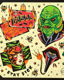 Stay Sick Tattoo Flash Art Print (11" x 14")-Dumb Junk-Strange Ways