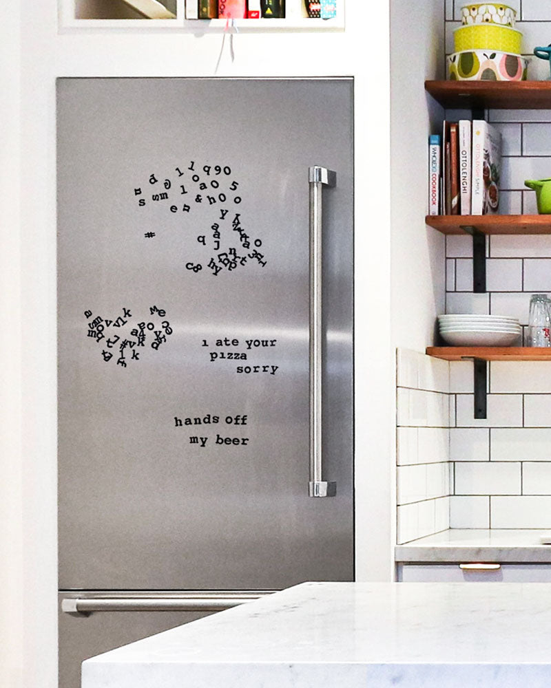 Typewriter Letters Fridge Magnets