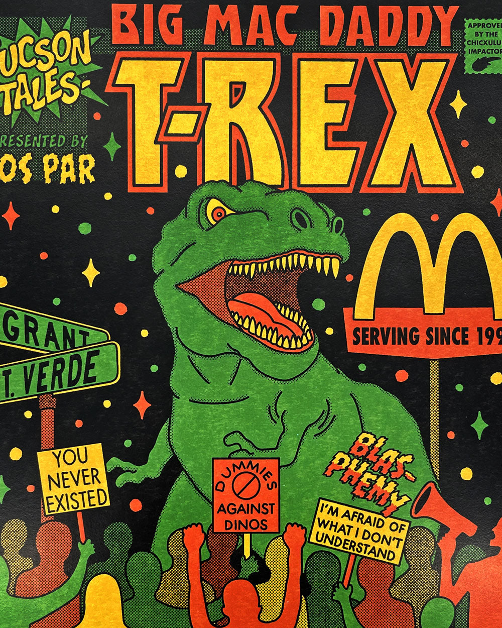 Big Mac Daddy T-Rex Art Print (8" x 10")
