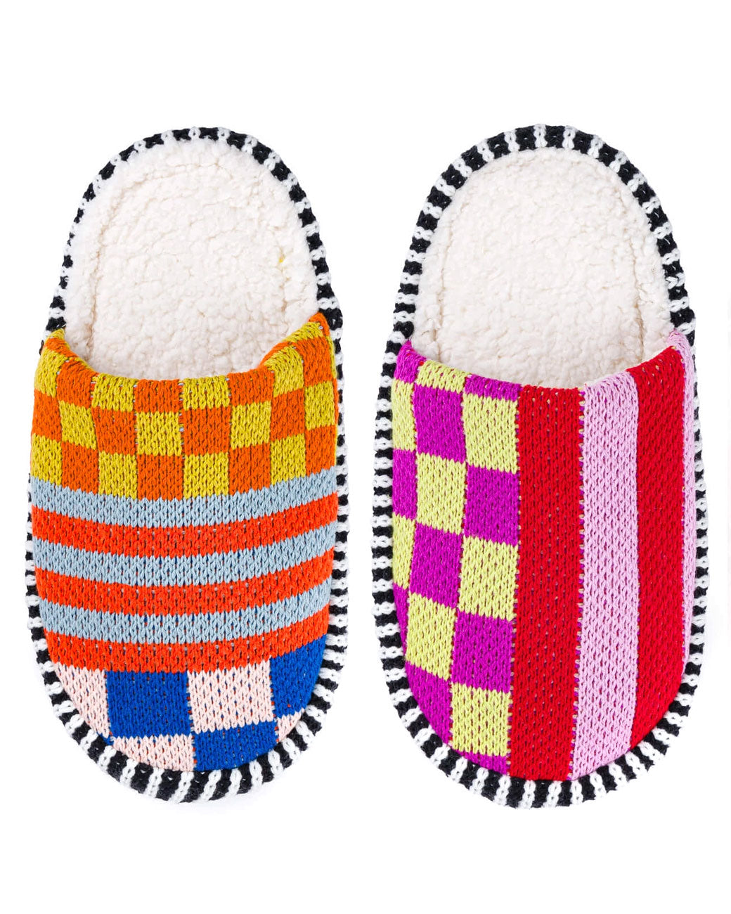 Pattern Patch Unisex Slippers - Rainbow