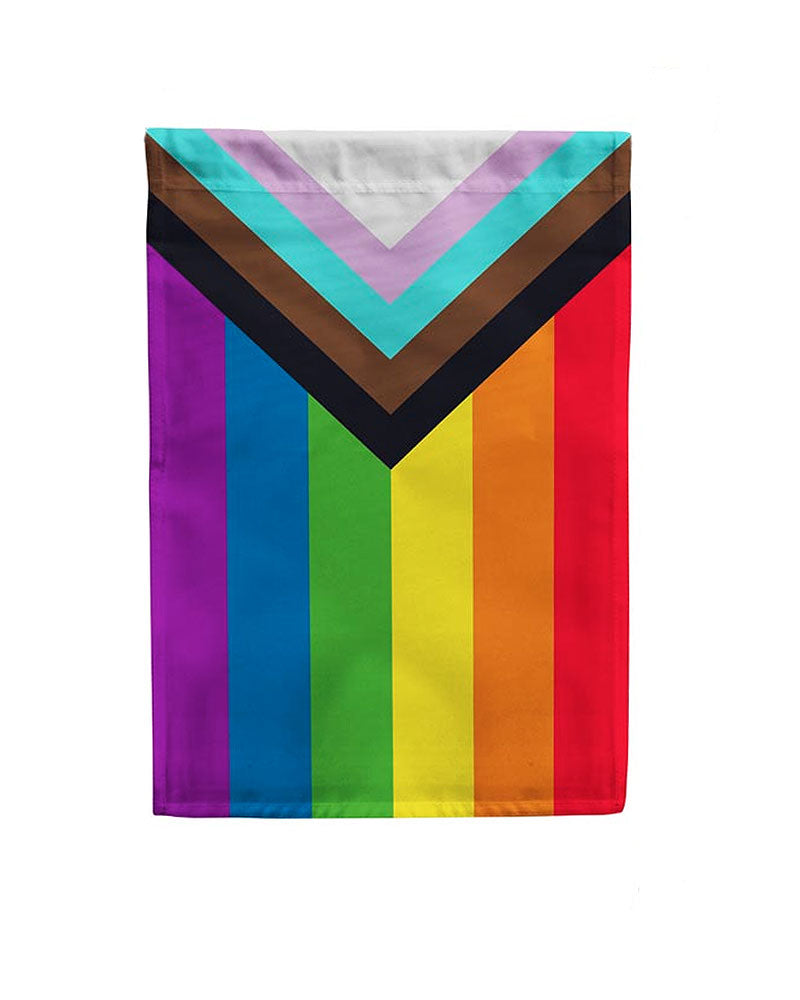 Progress Pride Small Garden Flag (Licensed) – Strange Ways