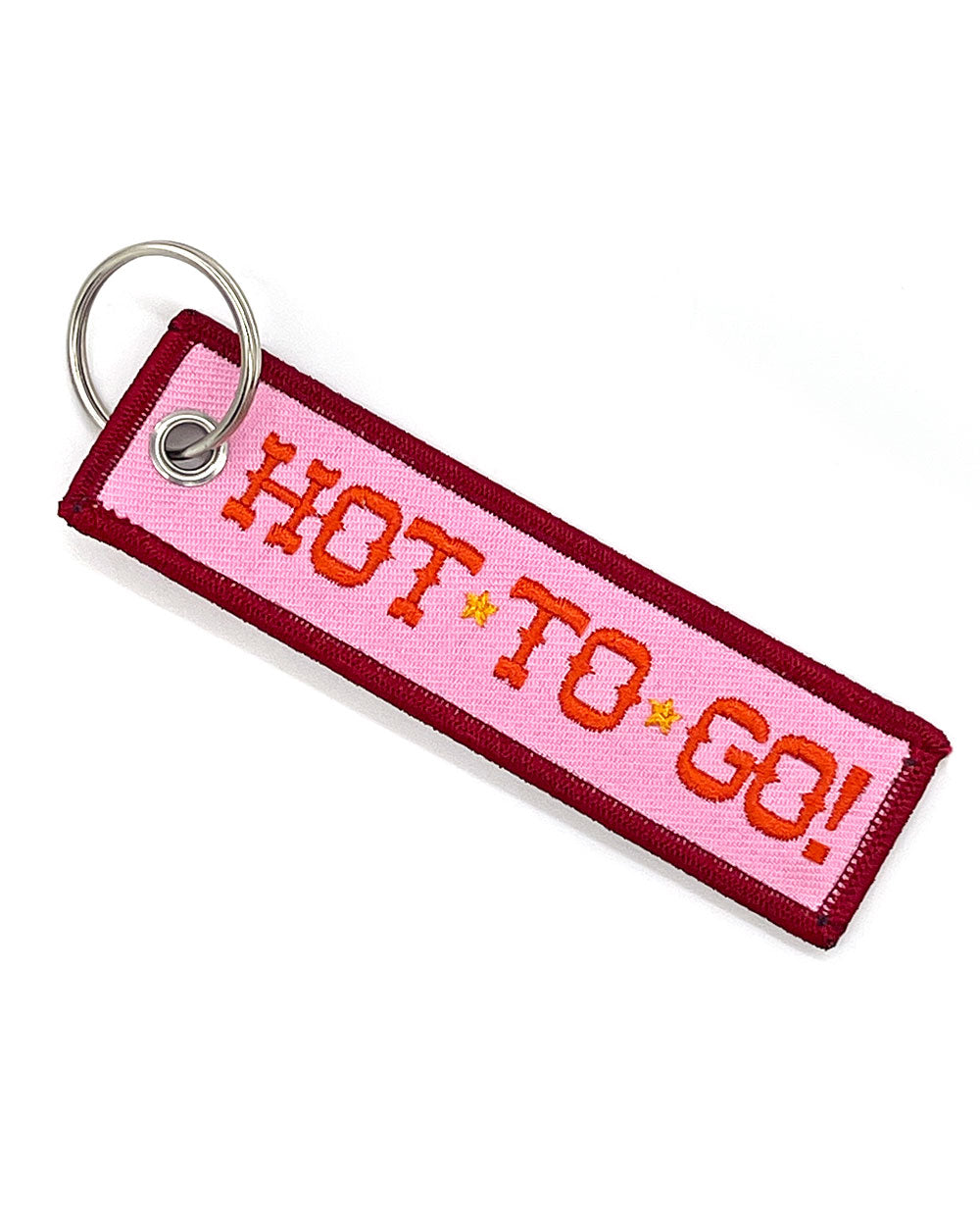 Hot To Go Fabric Keychain