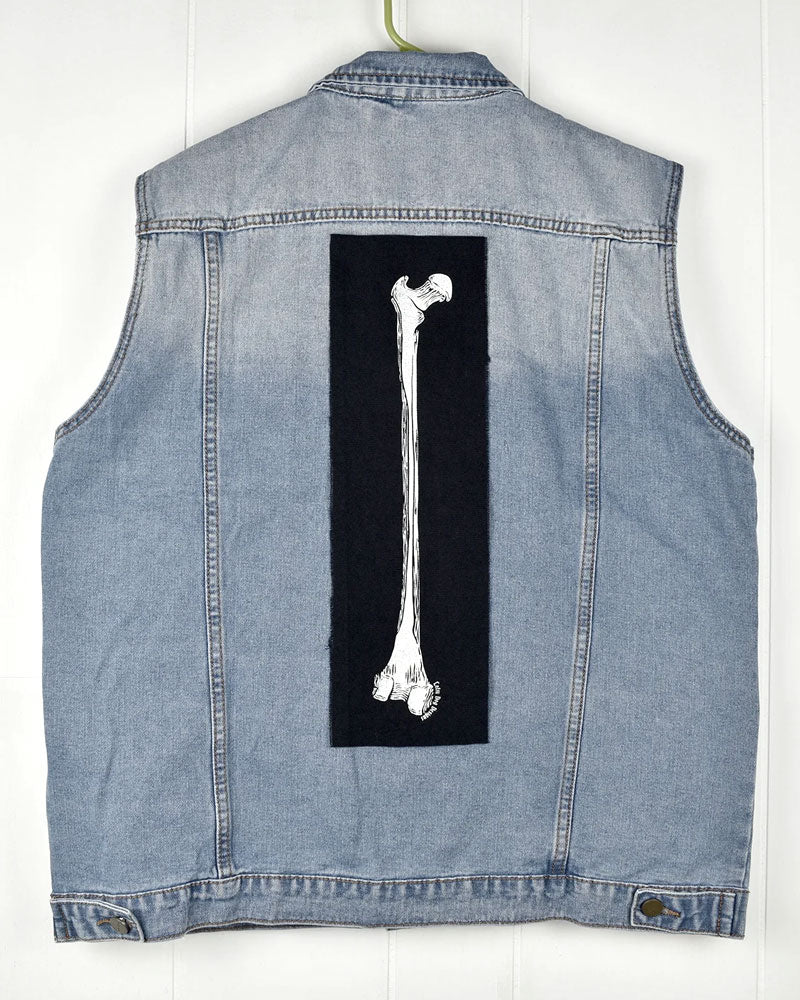 Bone Large Fabric Back Patch