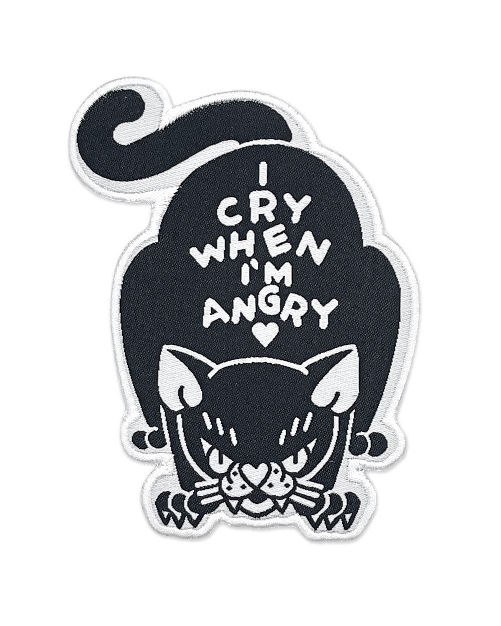 I Cry When I'm Angry Cat Patch