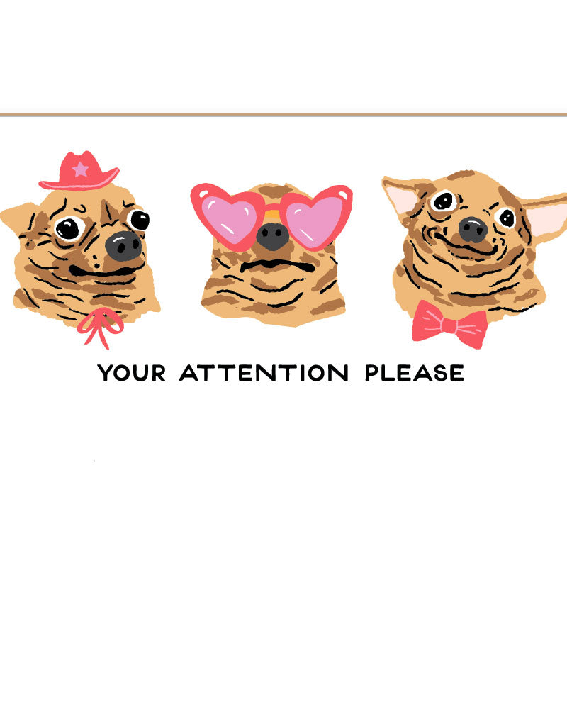 Attention Please Dog Notepad