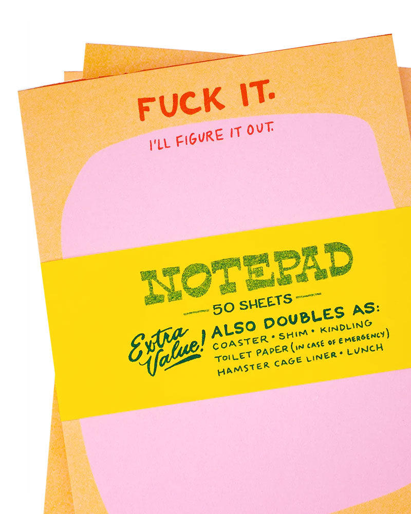 Fuck It Risograph Notepad