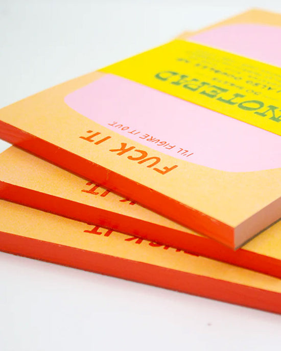Fuck It Risograph Notepad