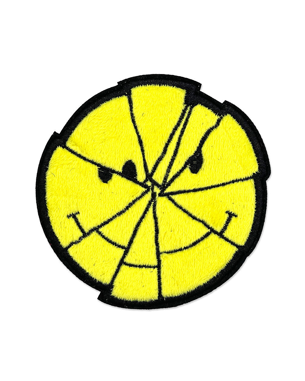 Cracked Smiley Face Patch