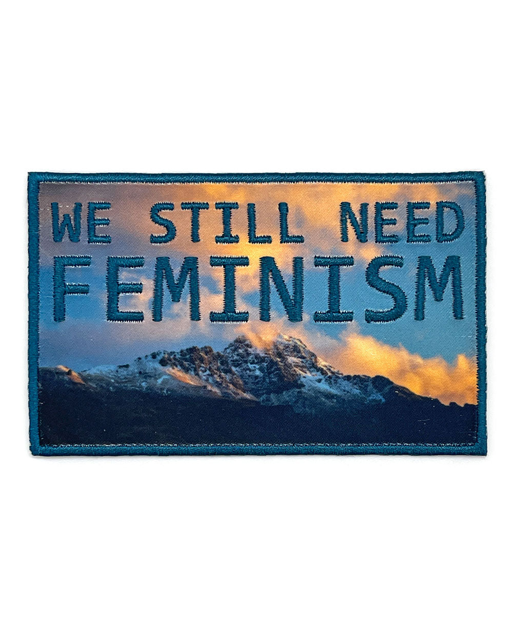 We Still Need Feminism Patch - Twilight Blue