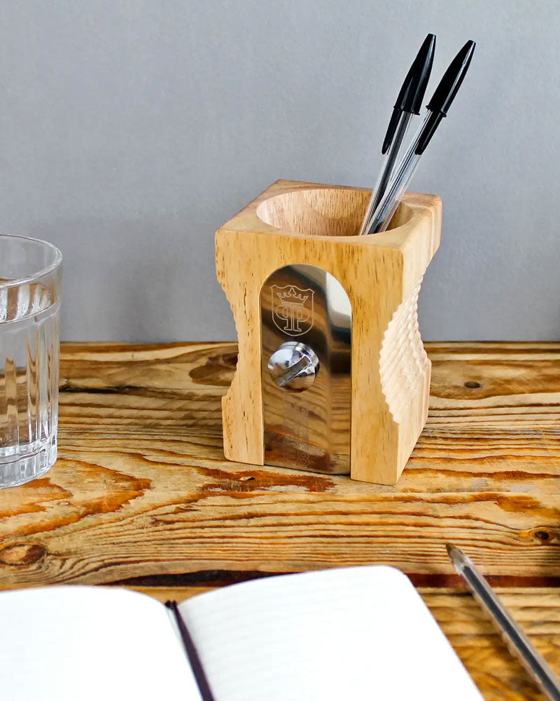 Wooden Sharpener Desk Tidy Organizer