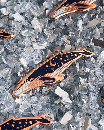 Celestial Whale Pin