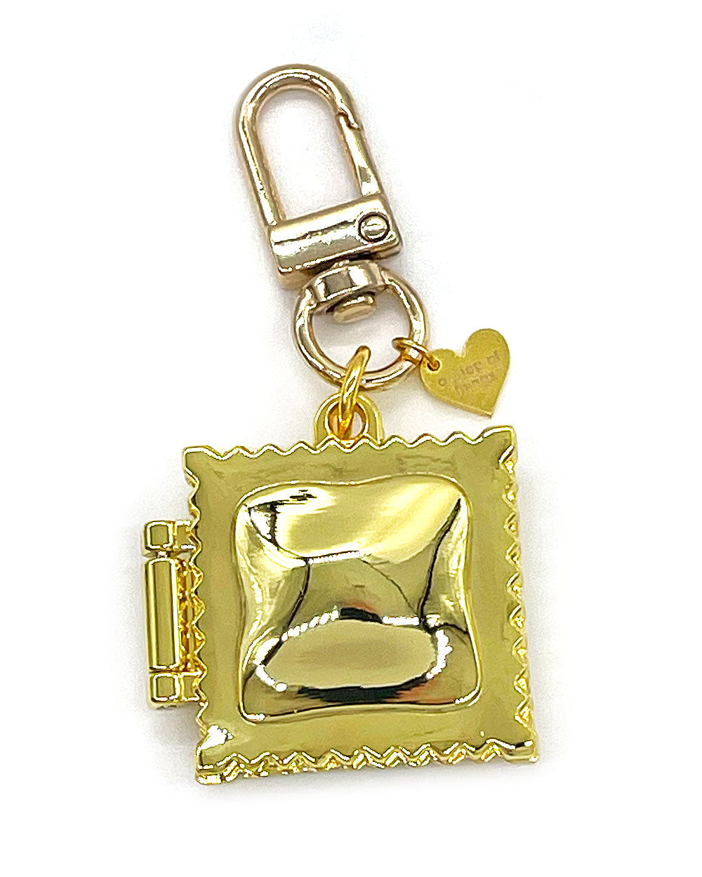 Ravioli Locket Charm Keychain