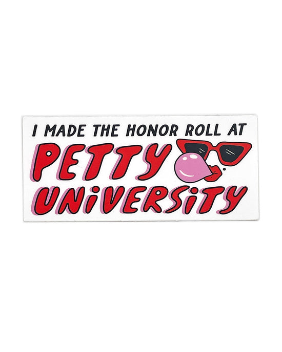 Petty University Graduation Sticker