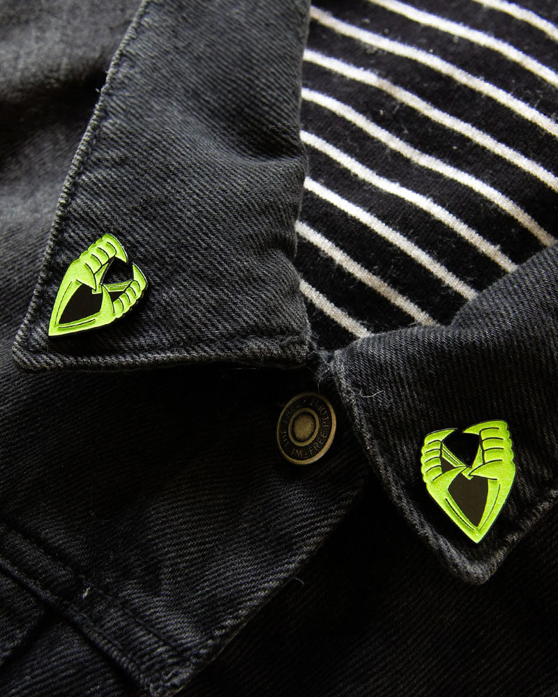 Vampire Teeth Pin Set (Glow-in-the-Dark)-Ectogasm-Strange Ways
