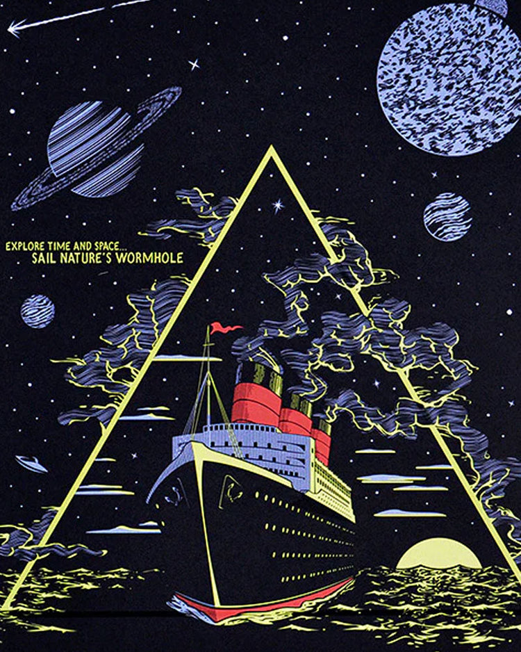 The Bermuda Triangle Art Print (12" x 18") (Glow-in-the-Dark)