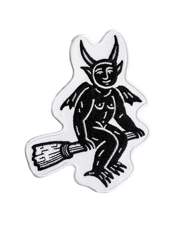 Woodcut Devil Patch