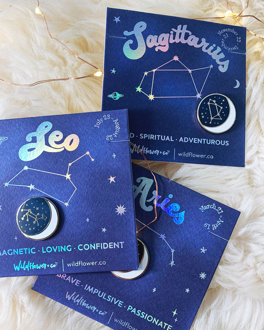 Aries Zodiac Constellation Pin