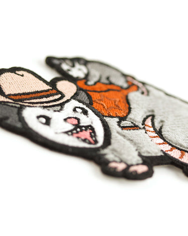 Possum Posse Fuzzy Sticker Patch
