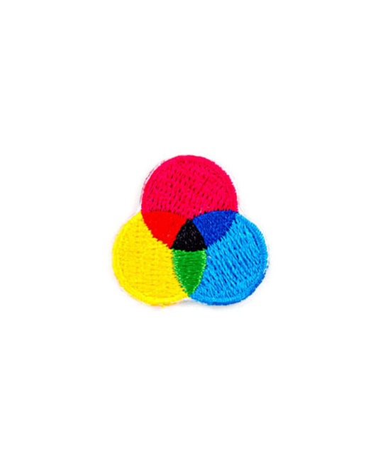 CMYK Circles Mini Sticker Patch