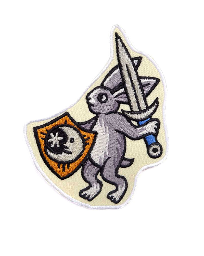 Medieval Warrior Rabbit Patch