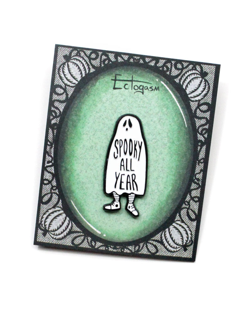 Spooky All Year Ghost Pin