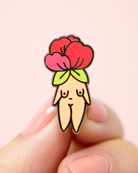 Flower Child Pin - Creme