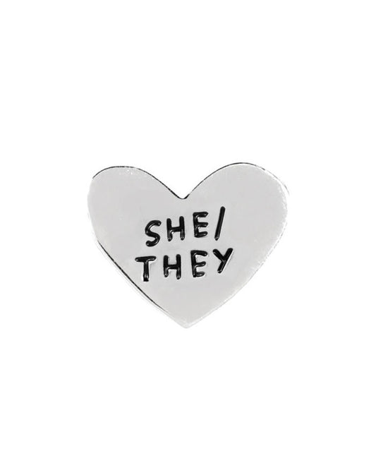 Pronoun Pins | Gender Buttons | She He They