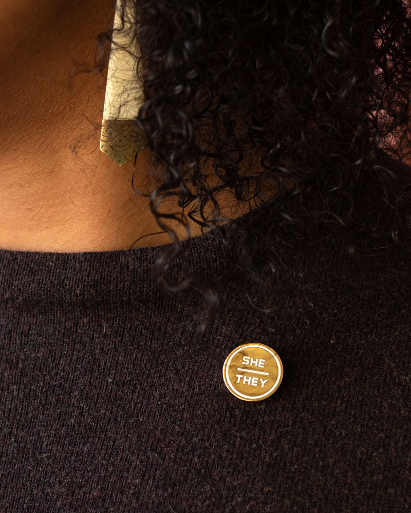 Pronoun Pins | Gender Buttons | She He They