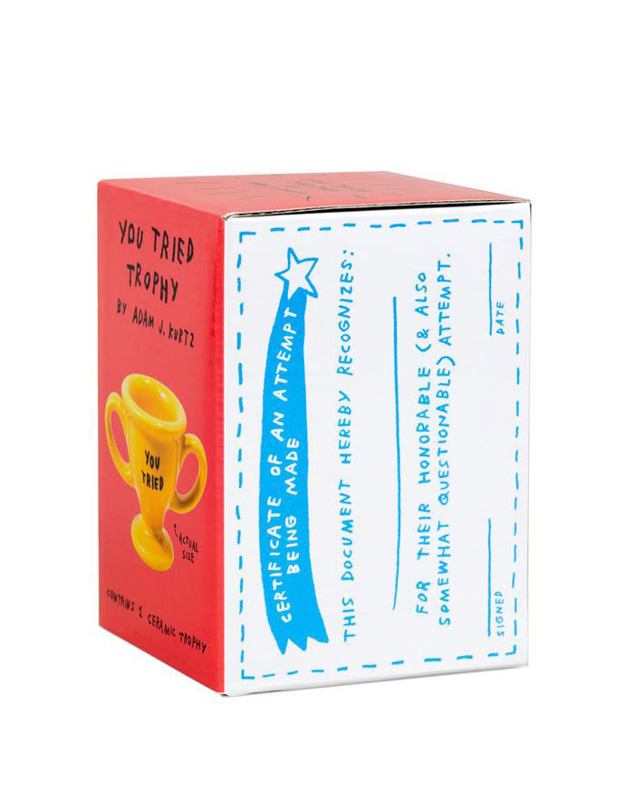 You Tried Mini Ceramic Trophy